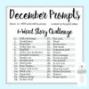 December Prompts: 6-Word Story Challenge | Page Flutter