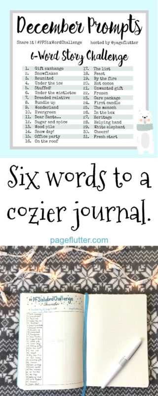 December Prompts: 6-Word Story Challenge | Page Flutter