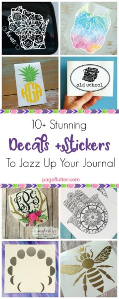 10+ Stunning Decals to Jazz Up Your Journal Cover | Page Flutter