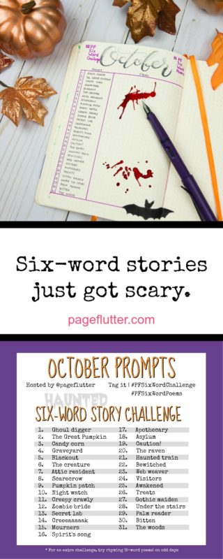 October's Haunted Six-word Story Challenge is Here! #PFSixWordChallenge ...
