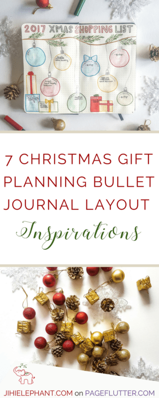 7 Christmas Gift Planning Bullet Journal Layout Inspirations | Page Flutter