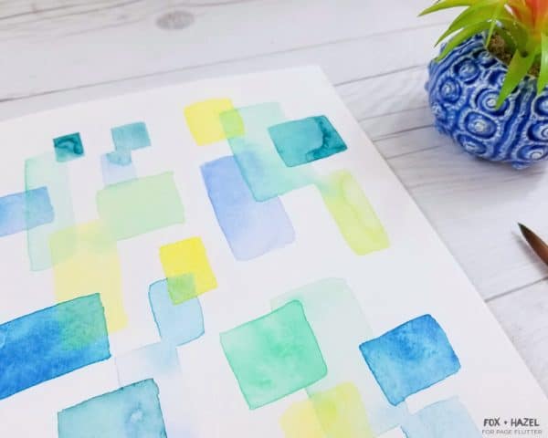 Easy Abstract Watercolor Painting For Beginners | Page Flutter
