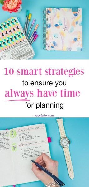 10 Strategies to Ensure You Always Have Time for Planning | Page Flutter